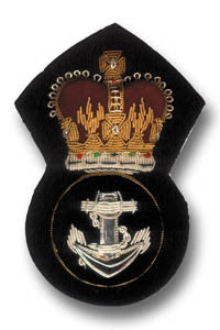 NAVAL PETTY OFFICERS CAP BADGE