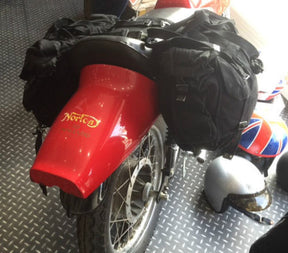 BLACK CANVAS Motorcycle PANNIERS GRD1