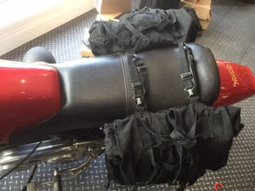 BLACK CANVAS Motorcycle PANNIERS GRD1